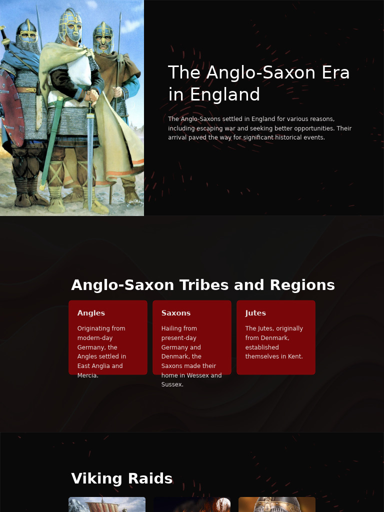 The Anglo Saxon Era in England | PDF | Anglo Saxons | Wessex