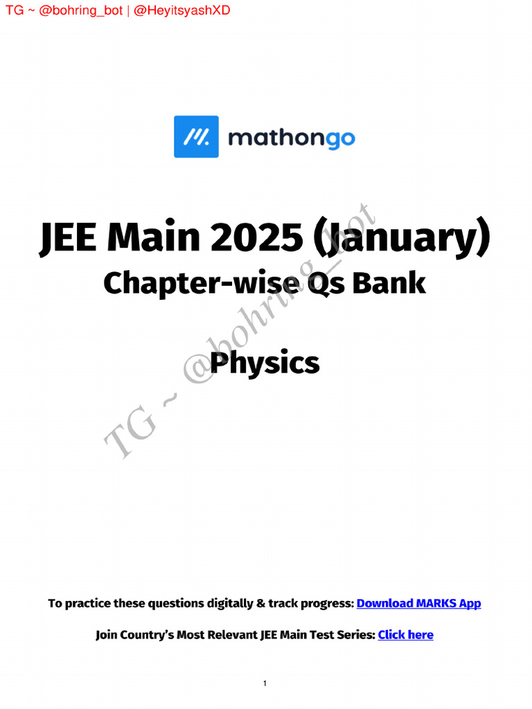 Physics JEE | PDF