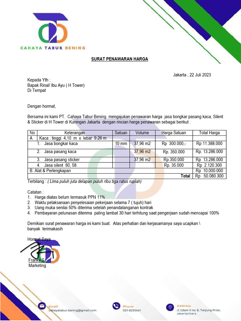 SPH CTB Tower H Kuningan | PDF