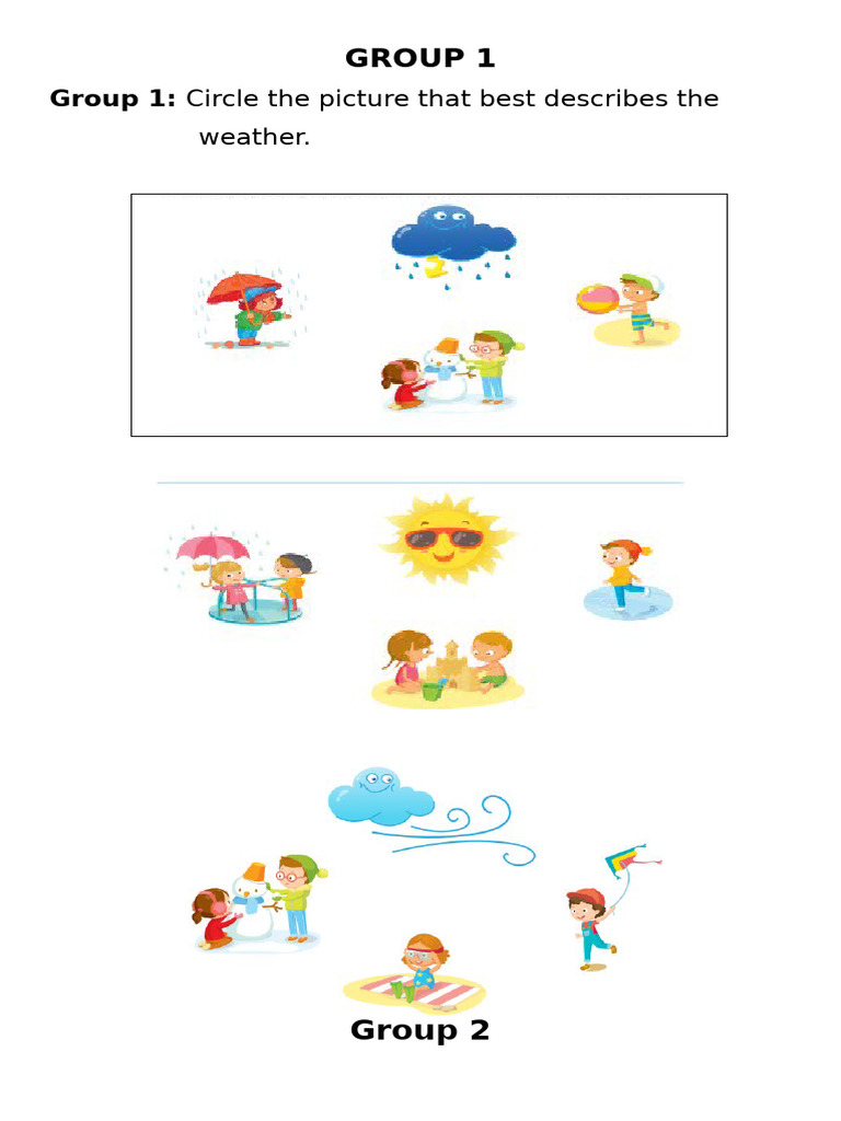 Weather Activities for Kids | PDF