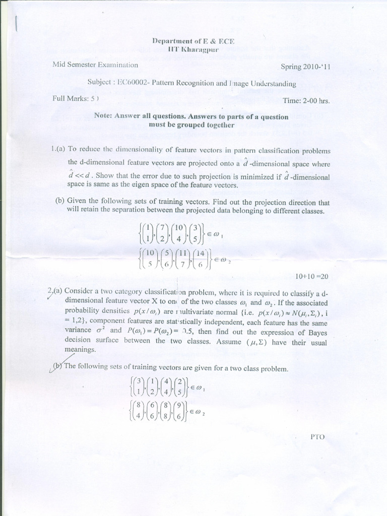 Pattern_recognition_iit_question | PDF