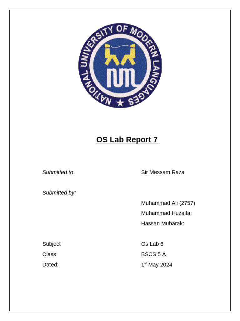 os lab 7 | PDF