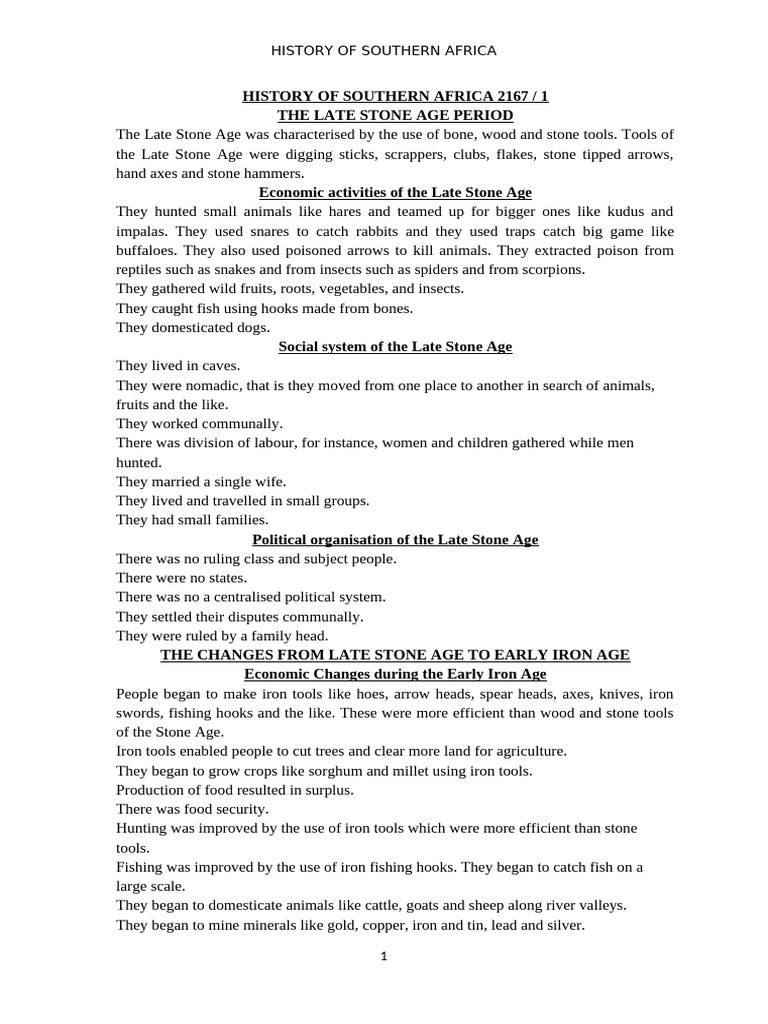 .African History o Level Notes 1739552201000 | PDF | Zimbabwe