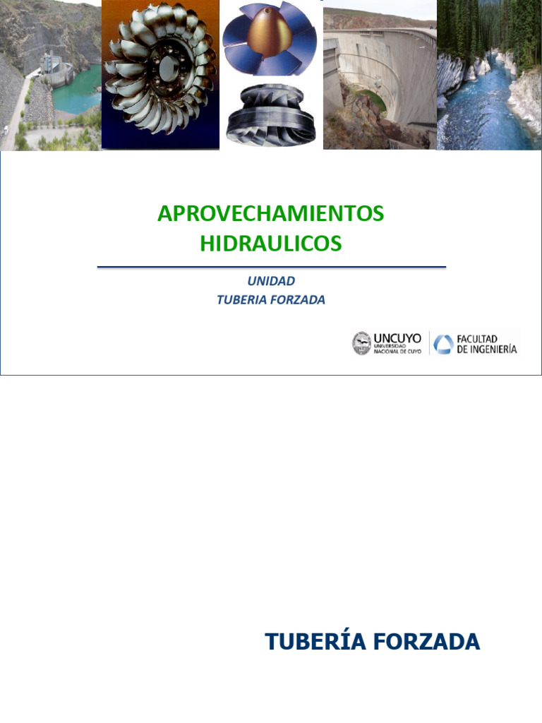 U11 - Tubería Forzada | PDF | Presión | Tubería (transporte de fluidos)