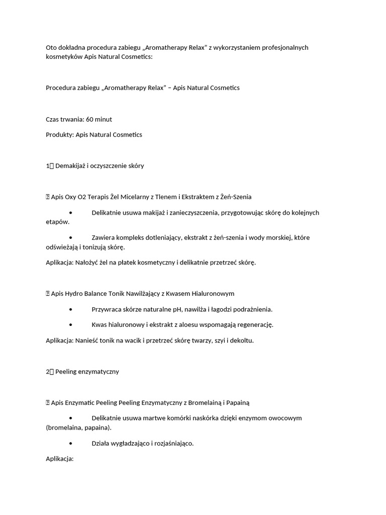 Oto Dokładna Procedura Zabiegu | PDF