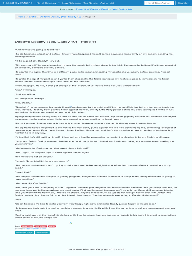 Read Daddys Destiny Yes Daddy 10 Page 11 Book Pdf