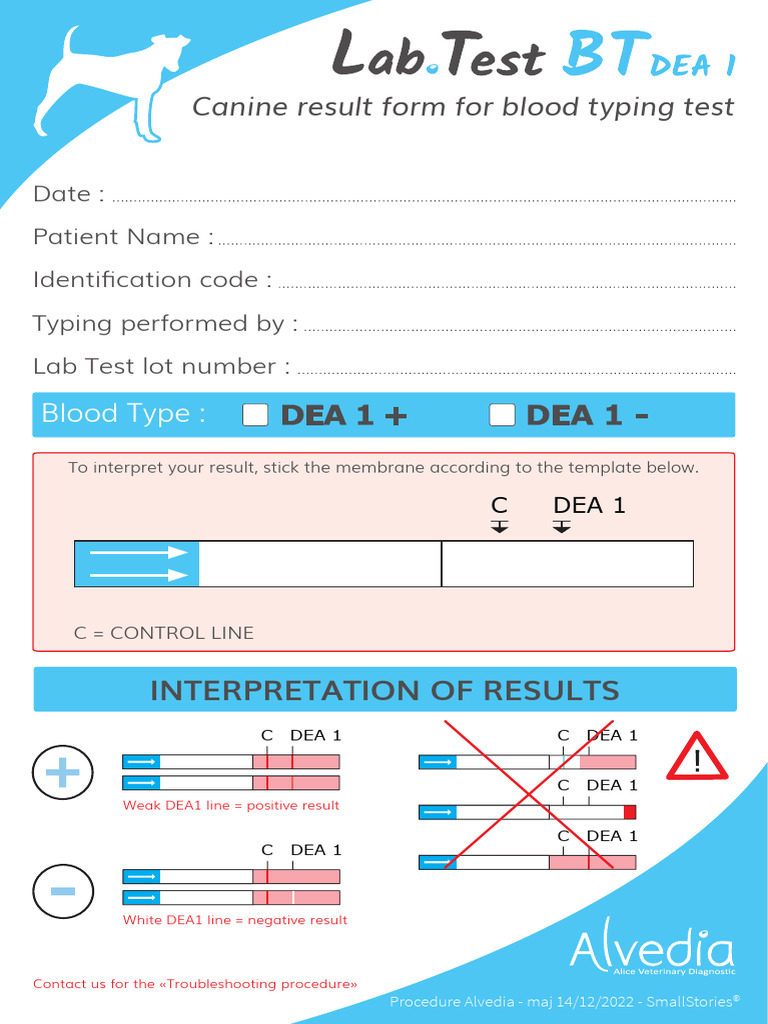 Canine LabTest Result Form | PDF