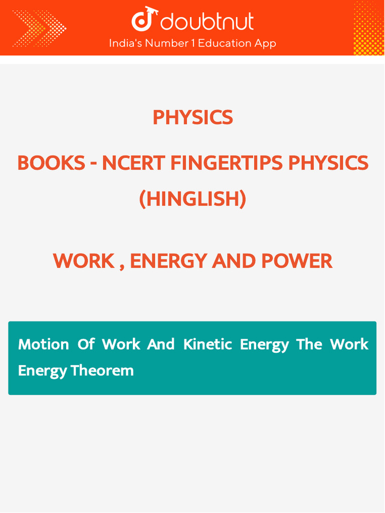 Books Doubtnut Question Bank | PDF | Force | Kinetic Energy