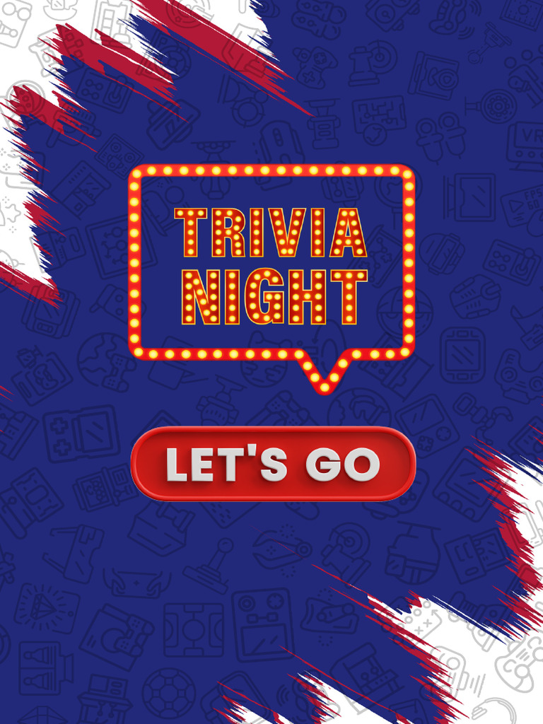 Blue Trivia Game Flyer | PDF