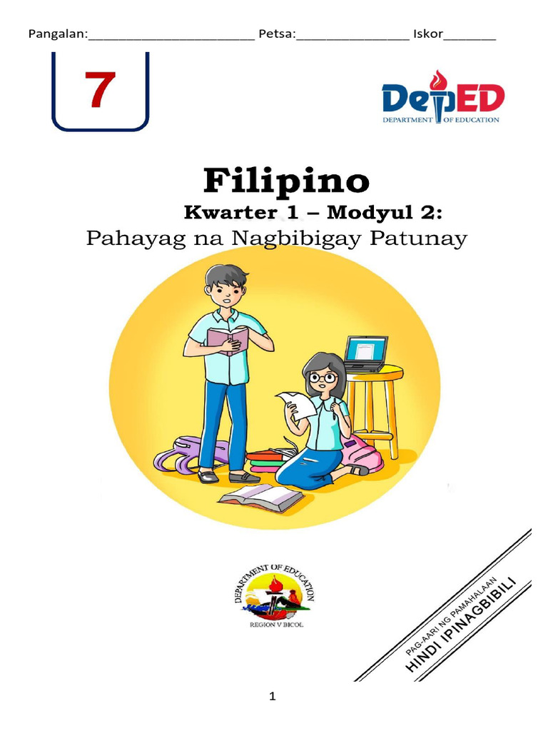 G7 Filipino Q1 M2 | PDF
