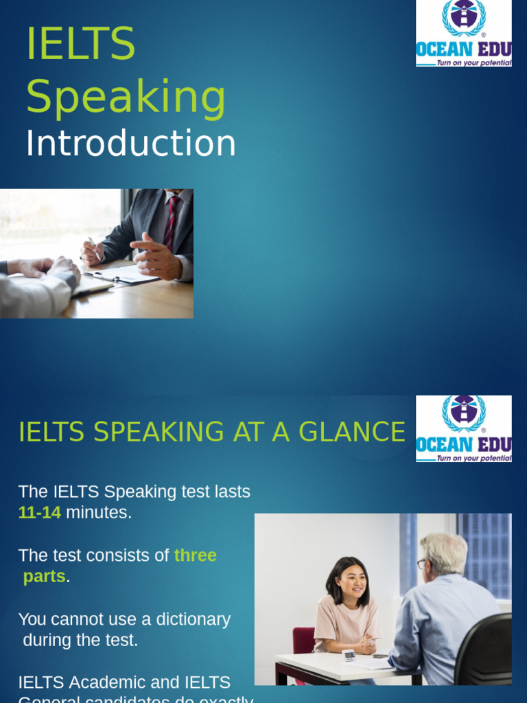IELTS-LP-Introduction-to-IELTS-Speaking | PDF | International English ...