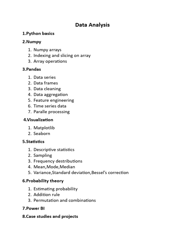 Comprehensive Data Analysis Guide | PDF