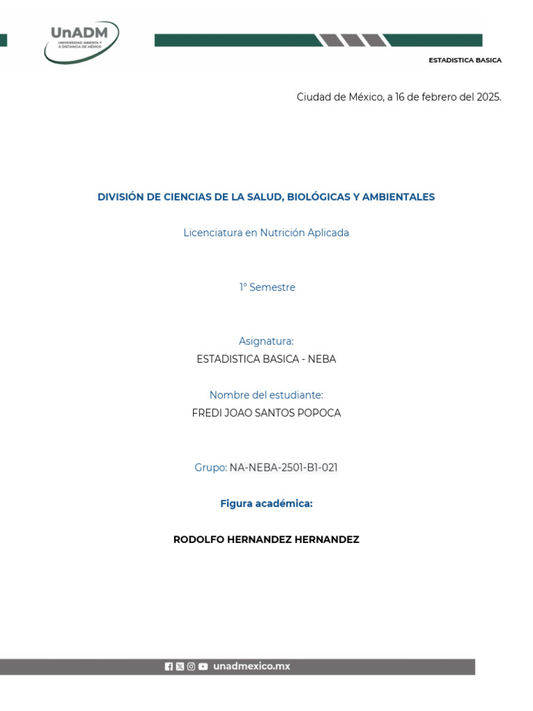Eba U2 Ea FRSP | PDF | Estadísticas | Datos