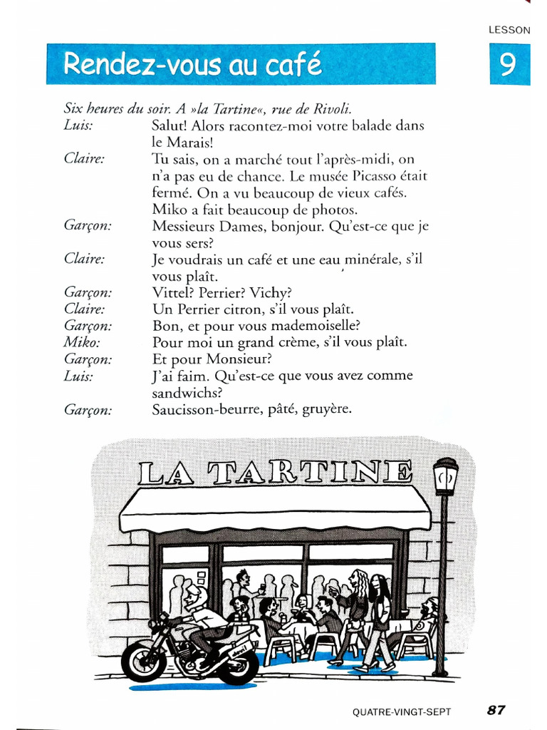 French in 30 Days - Lesson 9 | PDF