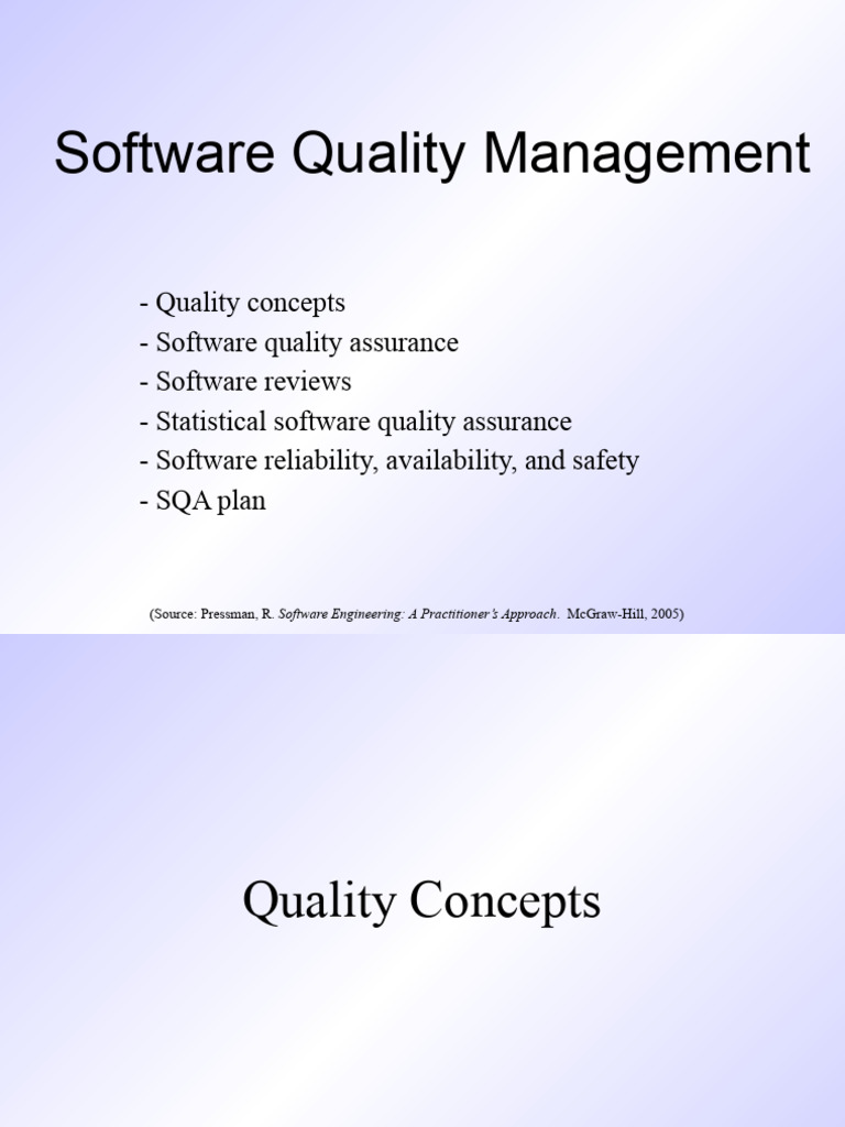 Software Quality Management | PDF | Reliability Engineering | Software Quality