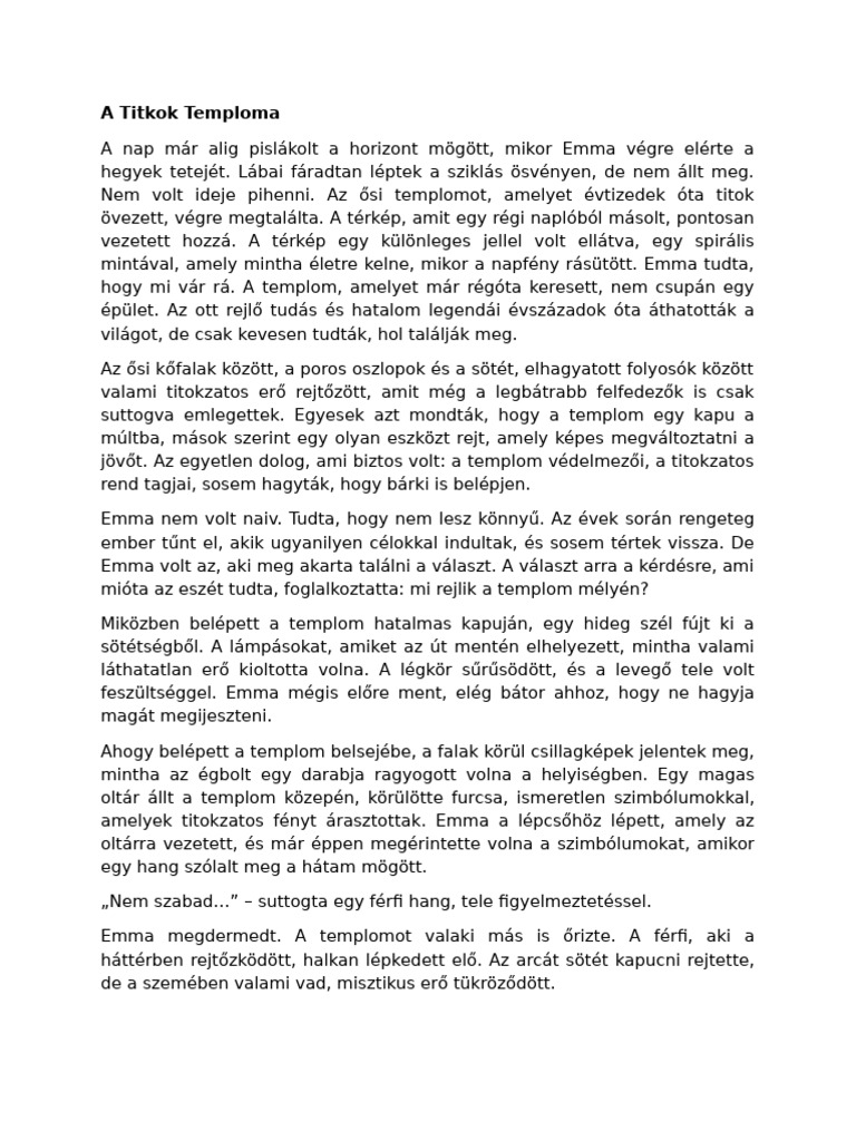 A Titkok Temploma | PDF