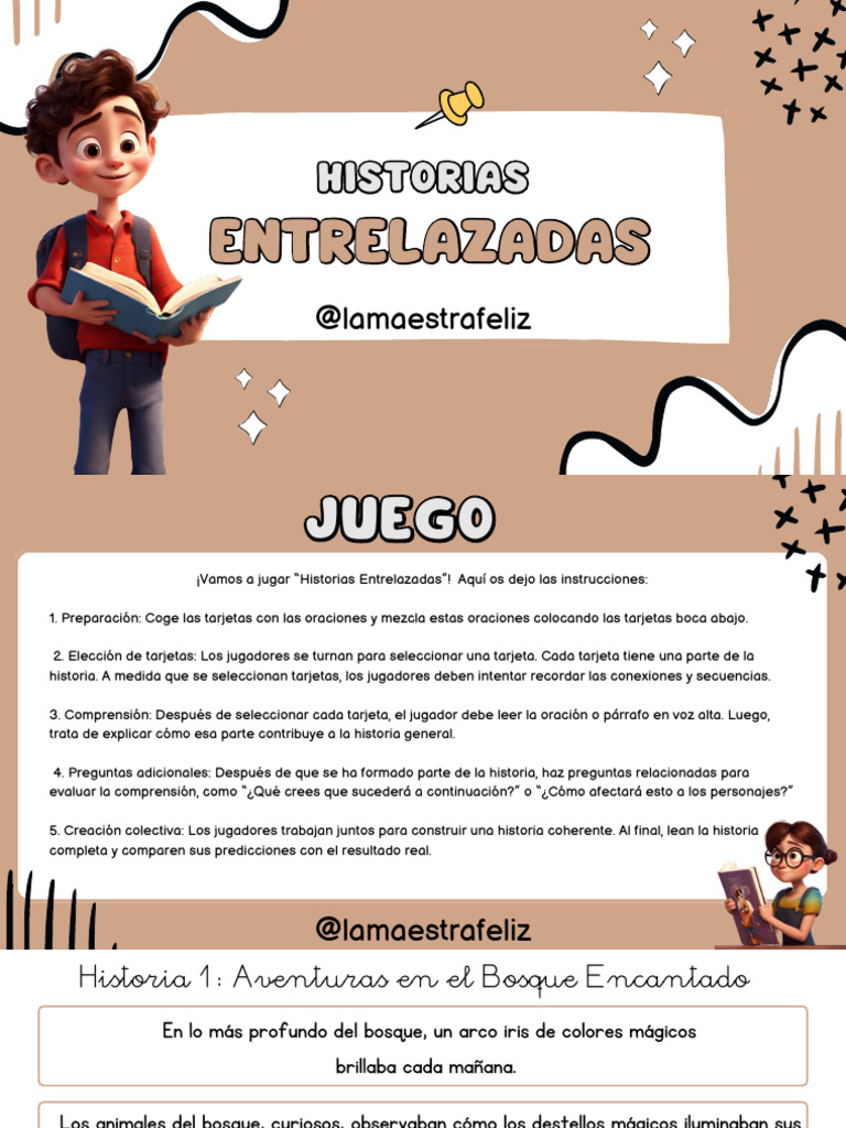 Juego de Comprensión Lectora Creativa | PDF