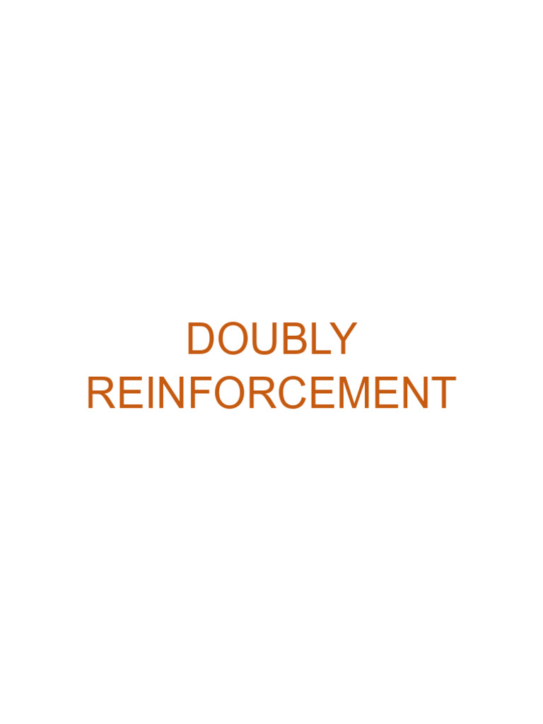 Doubly Reinforcement | PDF