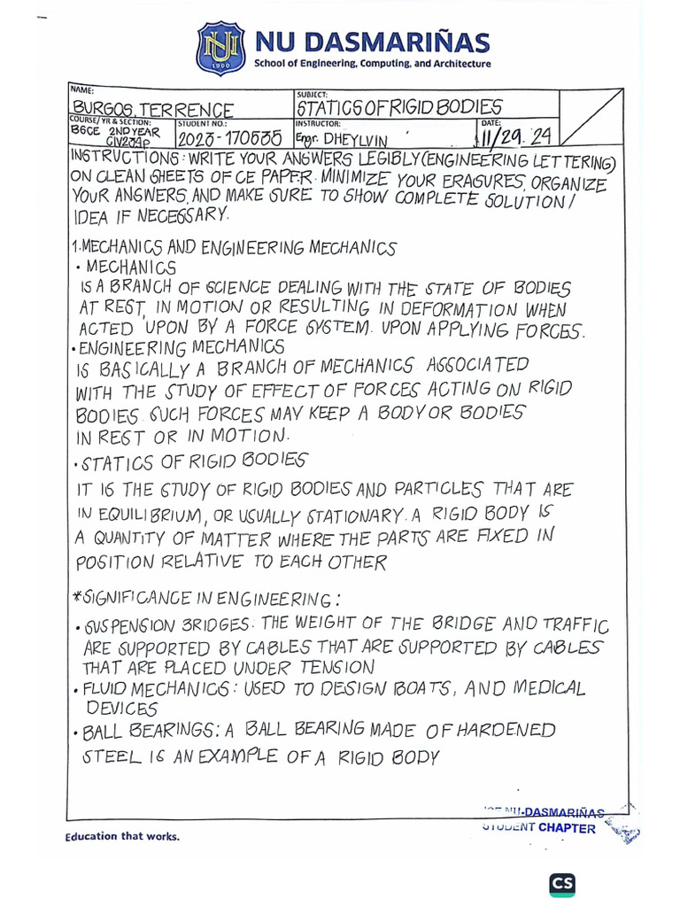 CESTAT30 Assignment01 - 2023 170535 | PDF