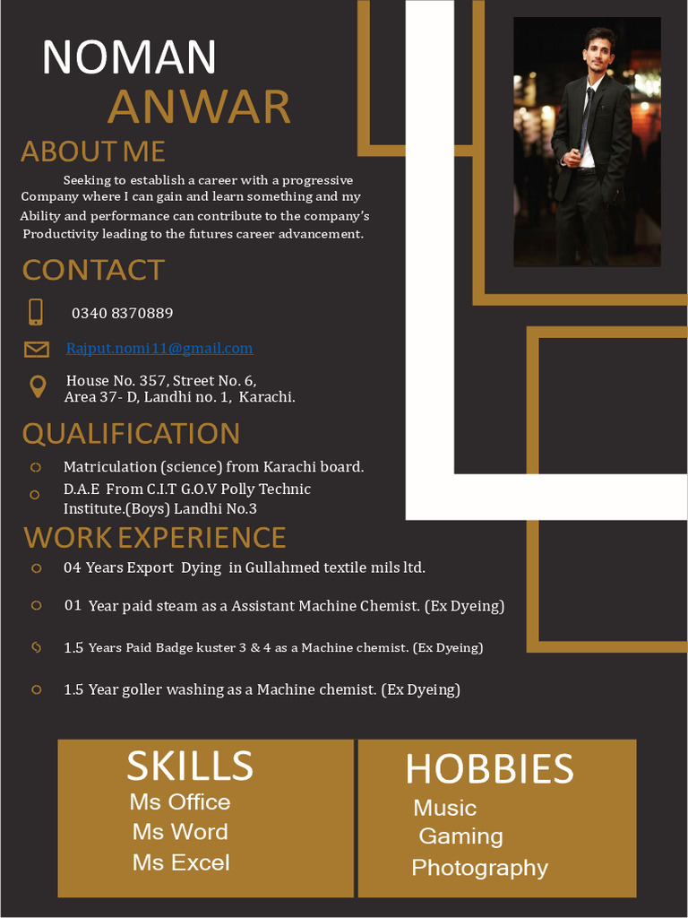 Noman Anwar perfect cv.2 | PDF