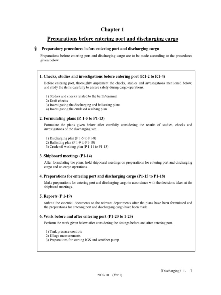 02-Discharge Operation | PDF | Pump | Oil Tanker