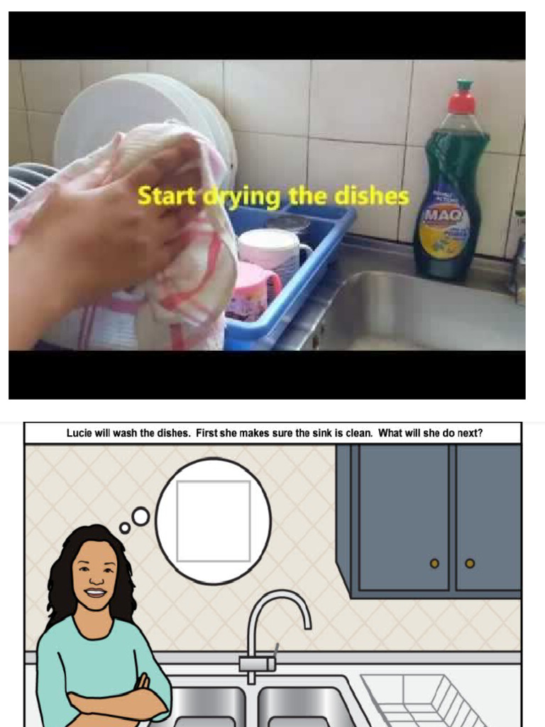 Washing Dishes Sequencing | PDF