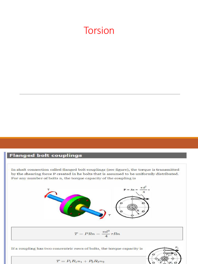 Torsional Coupling - Thin Tube | PDF