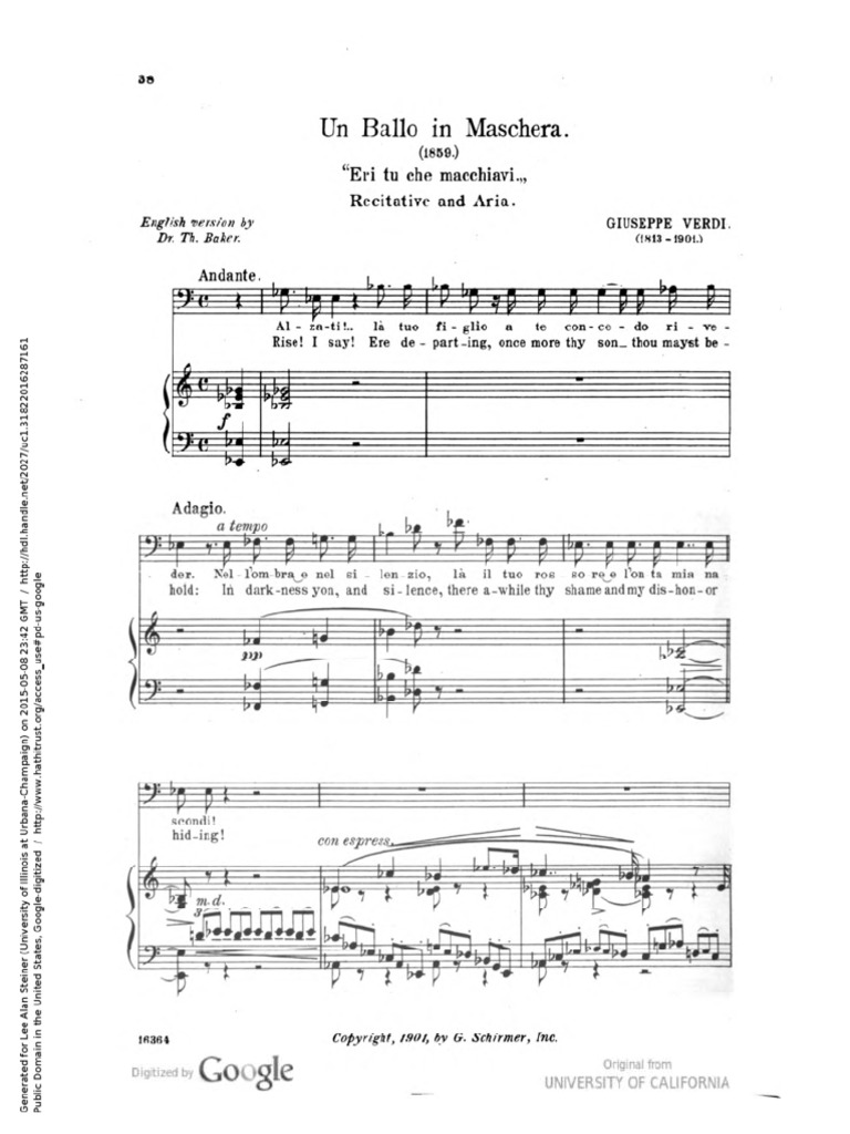 Eri Tu Che Macchiavi | PDF