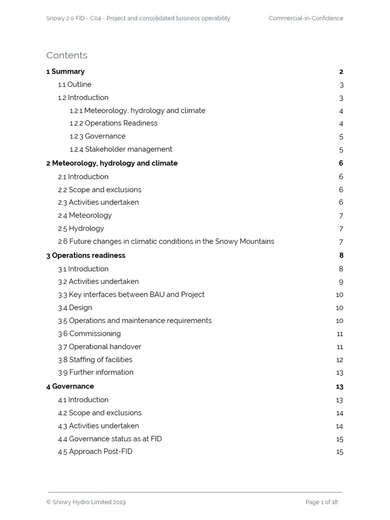 C04 Project and Consolidated Business Operability | PDF | Governance ...