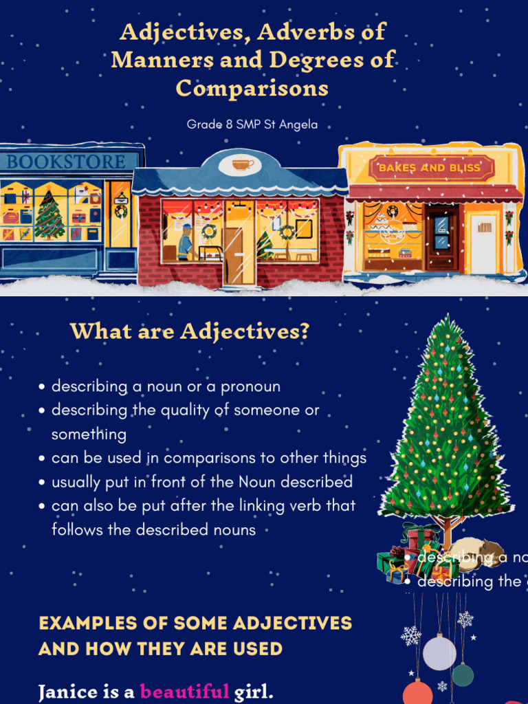 Adjectives and Adverbs of Manner in Comparisons | PDF | Adverb | Adjective