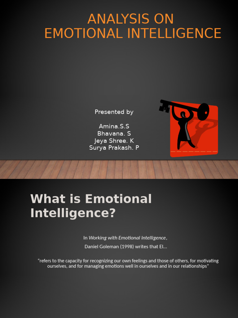 Emotional Intelligence Analysis Guide | PDF | Emotional Intelligence ...