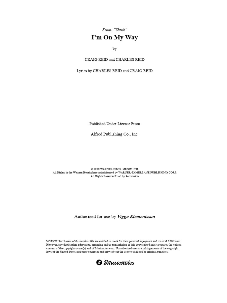 Im On My Way | PDF | Copyright | Freedom Of Expression Law