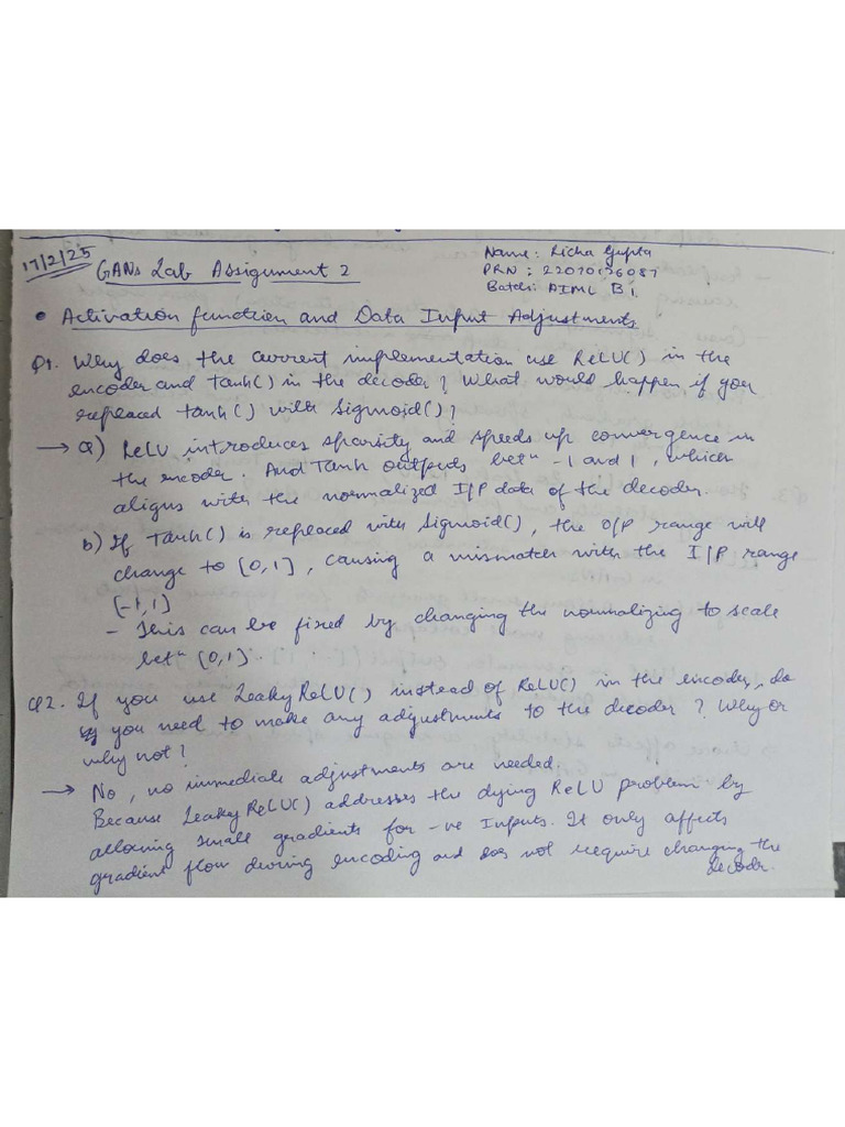 GANs_Assignment2 | PDF