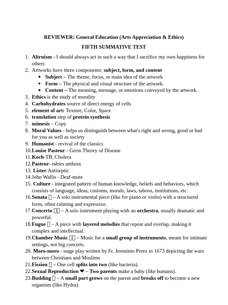 REVIEWER in Gen Ed Fifth | PDF | Morality