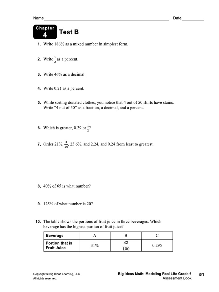 Practice Test Ch 4 | PDF