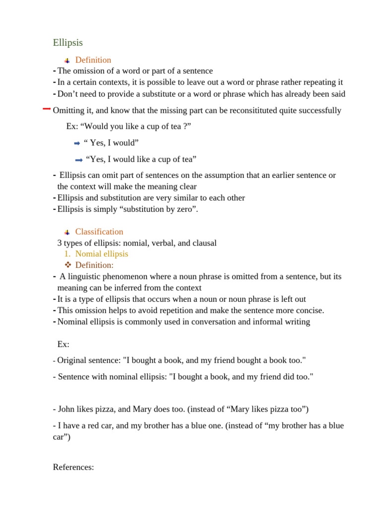 Intro+nominal ellipsis | PDF