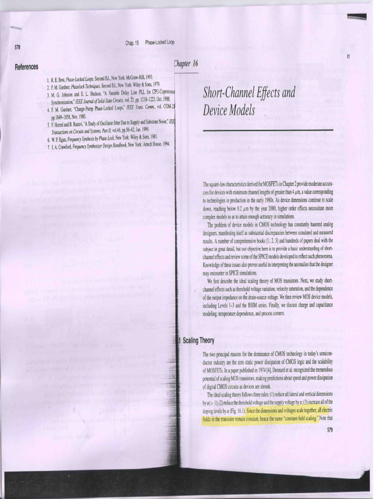 Short Channel Scaling Effect Rotated | PDF