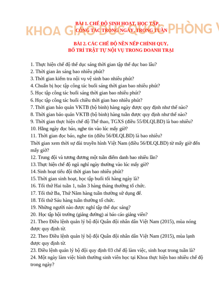 ĐỀ CƯƠNG HP3 | PDF