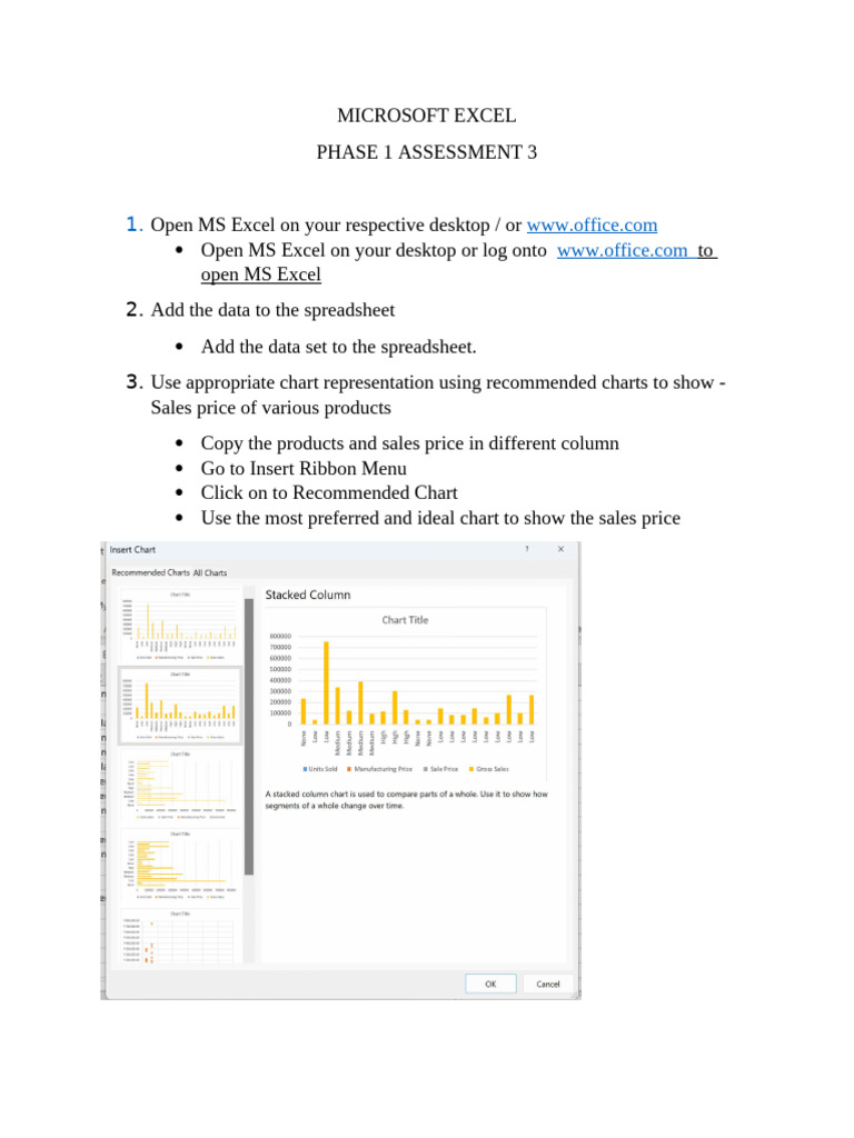 Naan Mudhalvan 3rd Semester Digital Skills Excel Phase 1 Assessment 3 | PDF