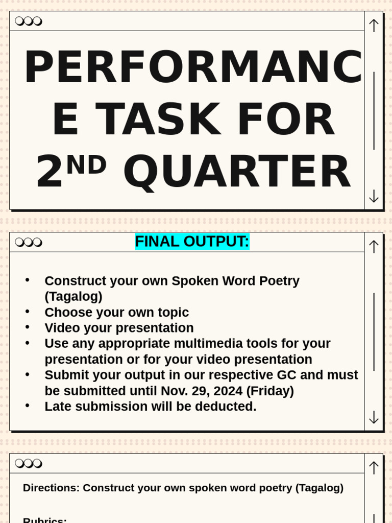 Performance Task 2nd QTR | PDF