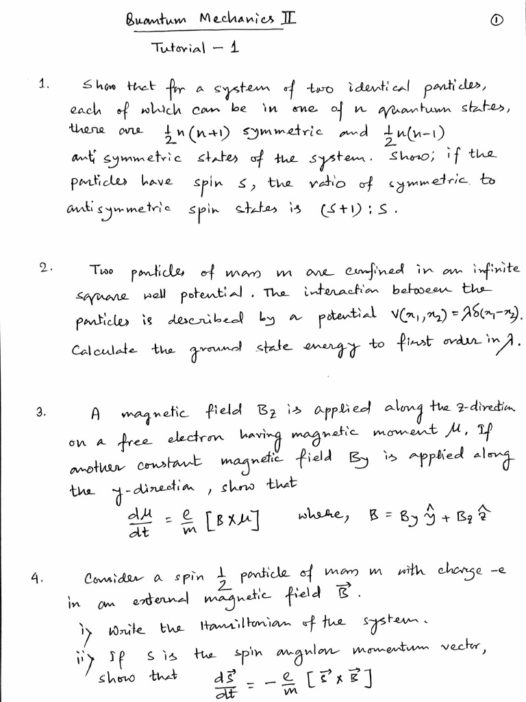 QM2-Tutorial-1 | PDF | Metrology | Physical Sciences
