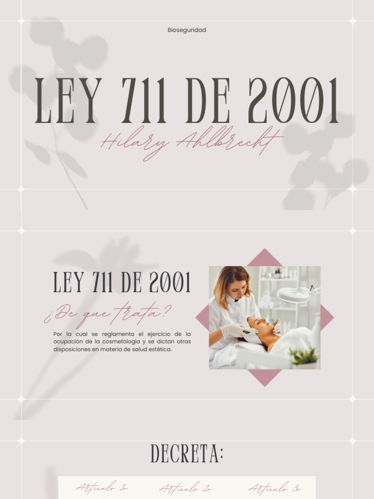 Ley 711 de 2001 | PDF