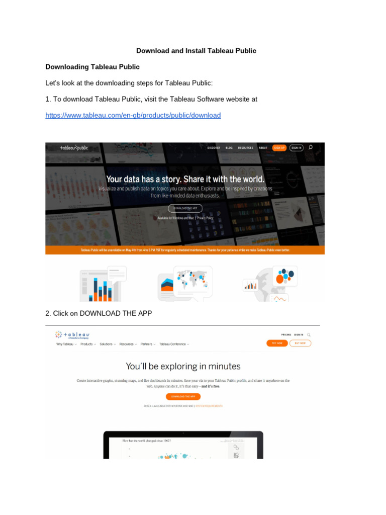and Install Tableau - Pre-Read | PDF