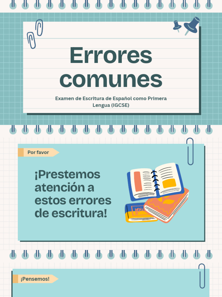 Errores Comunes | PDF