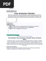 Free Grammar Checker (Online Editor) | PDF
