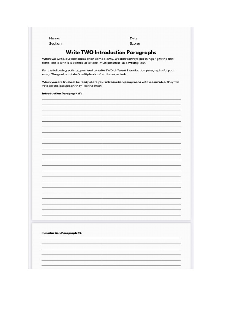 Reading and Writing Tasks | PDF