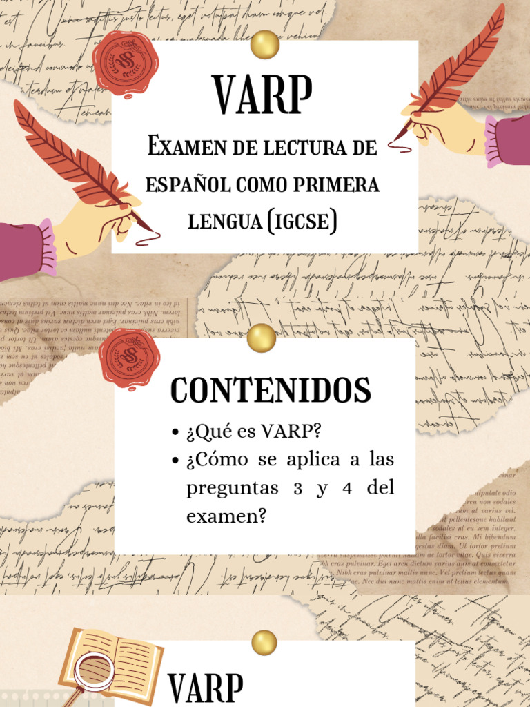 Análisis VARP en Examen IGCSE Español | PDF | Comunicación humana