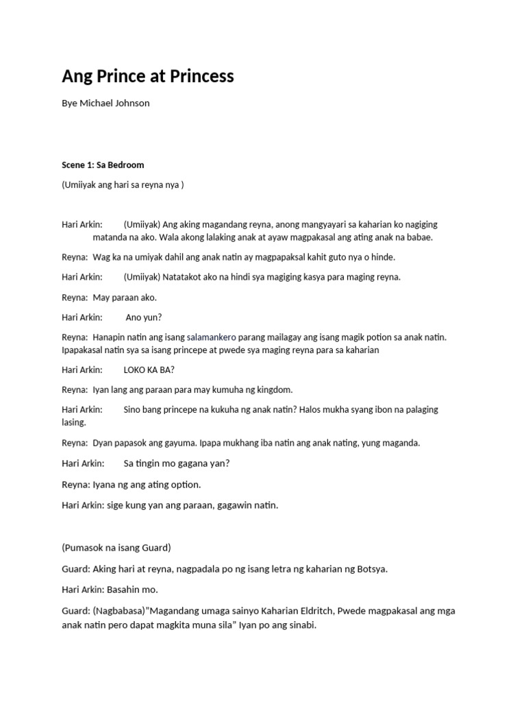 Ang Prince at Princess | PDF