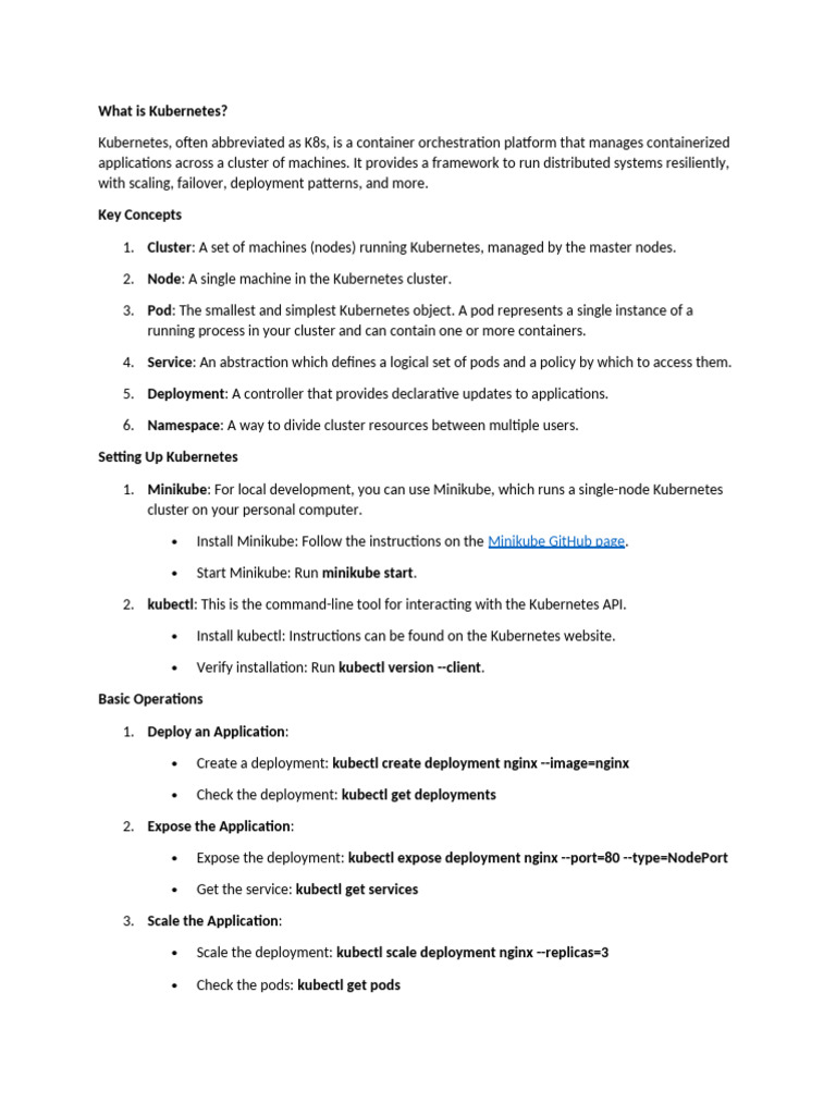 What Is Kubernetes Chatgpt Pdf Distributed Computing Architecture Computer Science