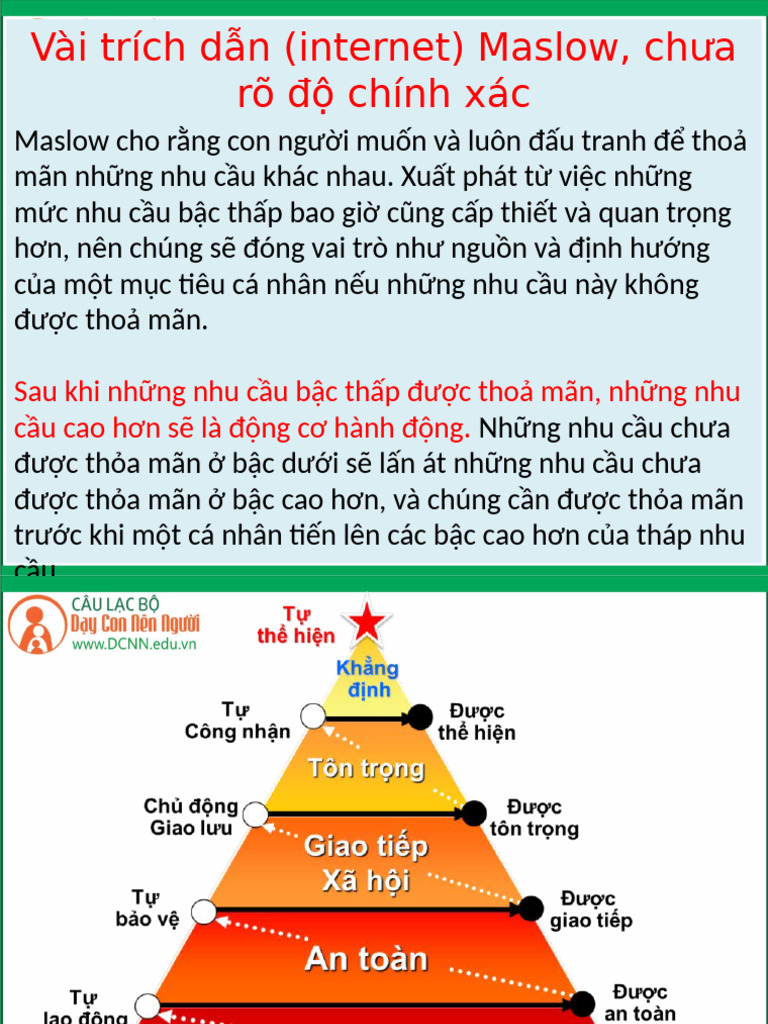 Maslow Mo Rong | PDF